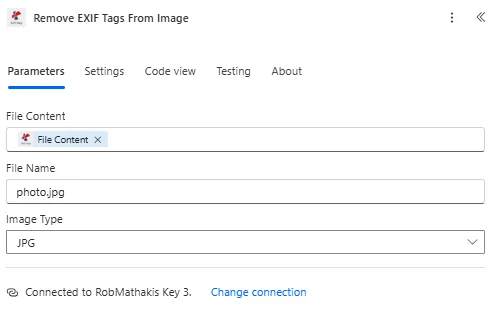 Remove EXIF Tags From Image in Power Automate | PDF4me